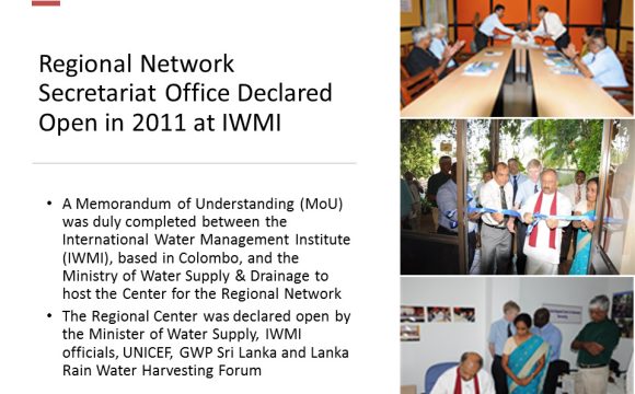 South Asia Rainwater Network (SARNET) - Lanka Rain Water Harvesting Forum